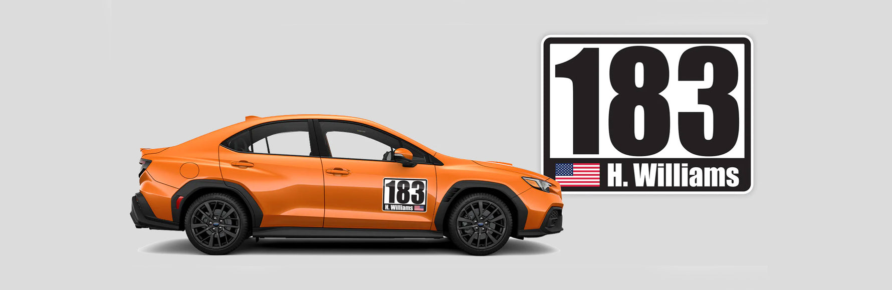 Autocross Numbers, Rallycross, Track Day Numbers - Autocross Digits