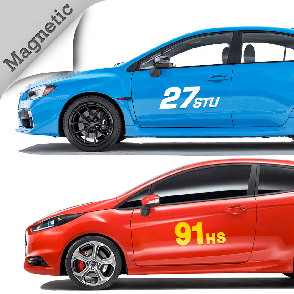Autocross Numbers, Rallycross, Track Day Numbers - Autocross Digits
